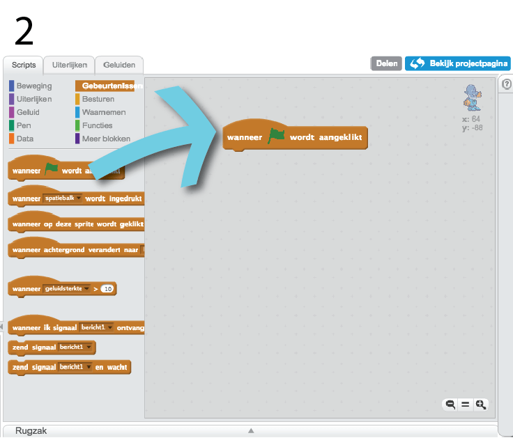 2D Games maken met Scratch (Deel 1: Rondleiding) – Coster-Graphics