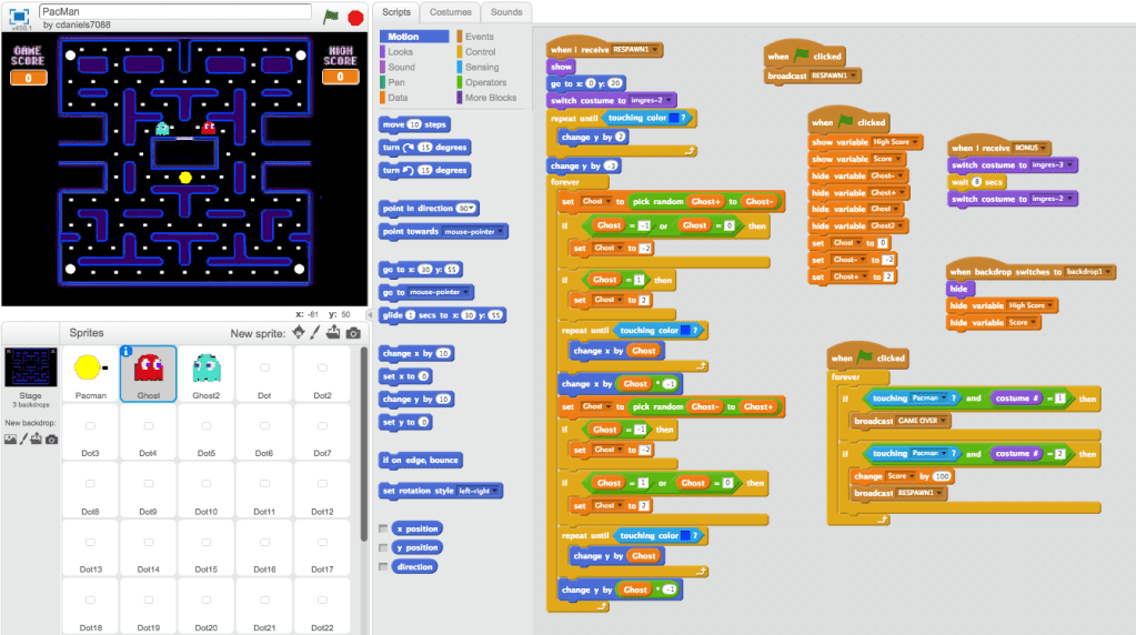 2D Games maken met Scratch (Deel 1: Rondleiding) – Coster-Graphics
