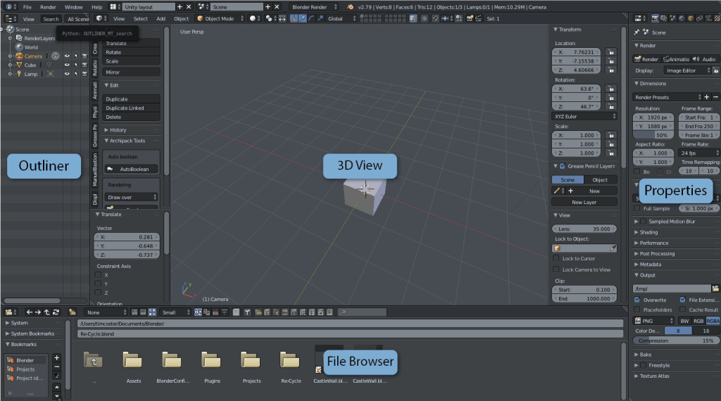 Making Blender Unity Friendly – Coster-Graphics
