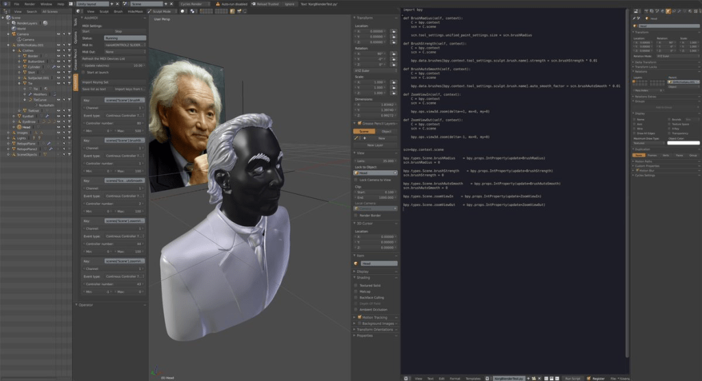 How to use a MIDI controller to control brush sizes in Blender with ...