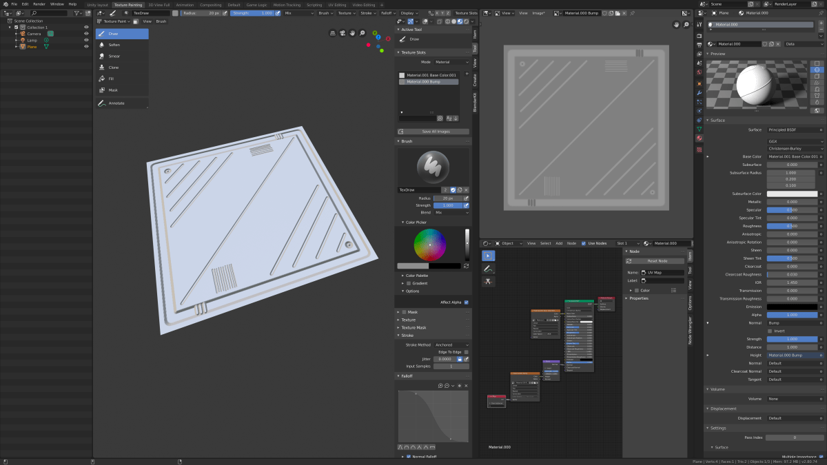 Drawing Bump Maps in Realtime in Blender 2.80 (Quick Tutorial) – Coster ...